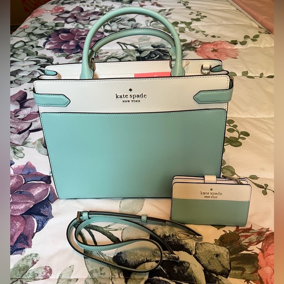 kate spade | Bags | Kate Spade Colorblock Satchel With Matching Wallet ...